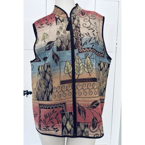 Alfred Dunner | Jackets & Coats | Alfred Dunner Tapestry Vest Cider ...